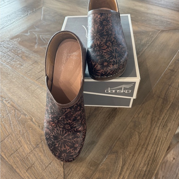 Dansko | Shoes | Dansko Brenna Tooled Leather Clogs Rich Brown | Poshmark